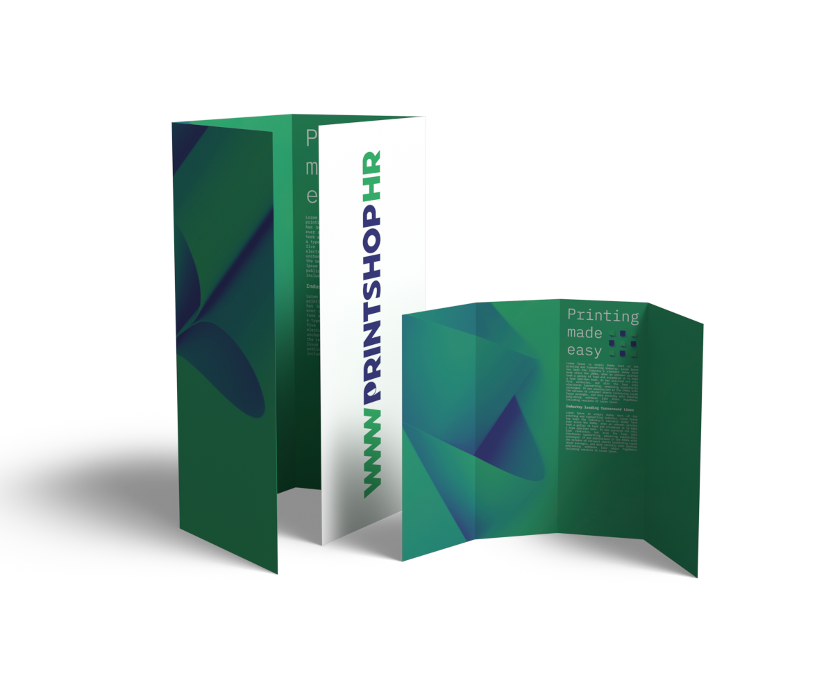 Deplijan CLOSED GATE • Printshop