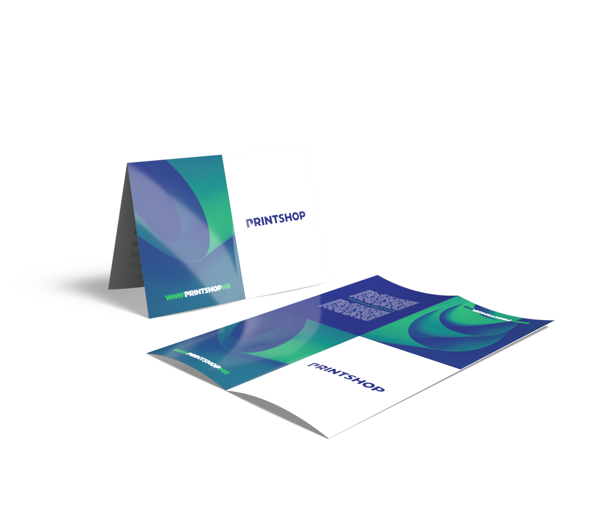 Deplijan s križnim presavijanjem • Printshop