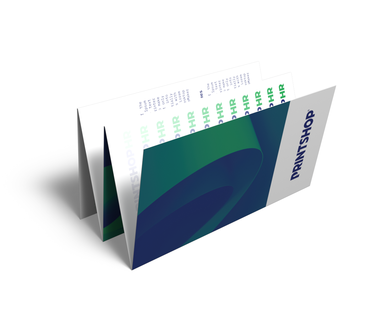 Deplijan okomito presavijen u harmoniku • Printshop