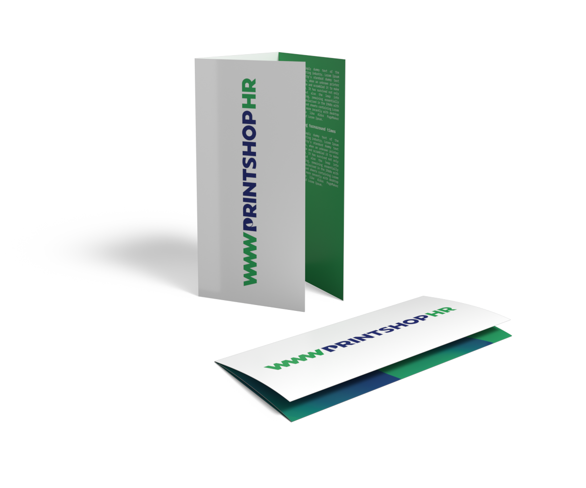 Deplijan ROLL FOLD (tri-fold) • Printshop